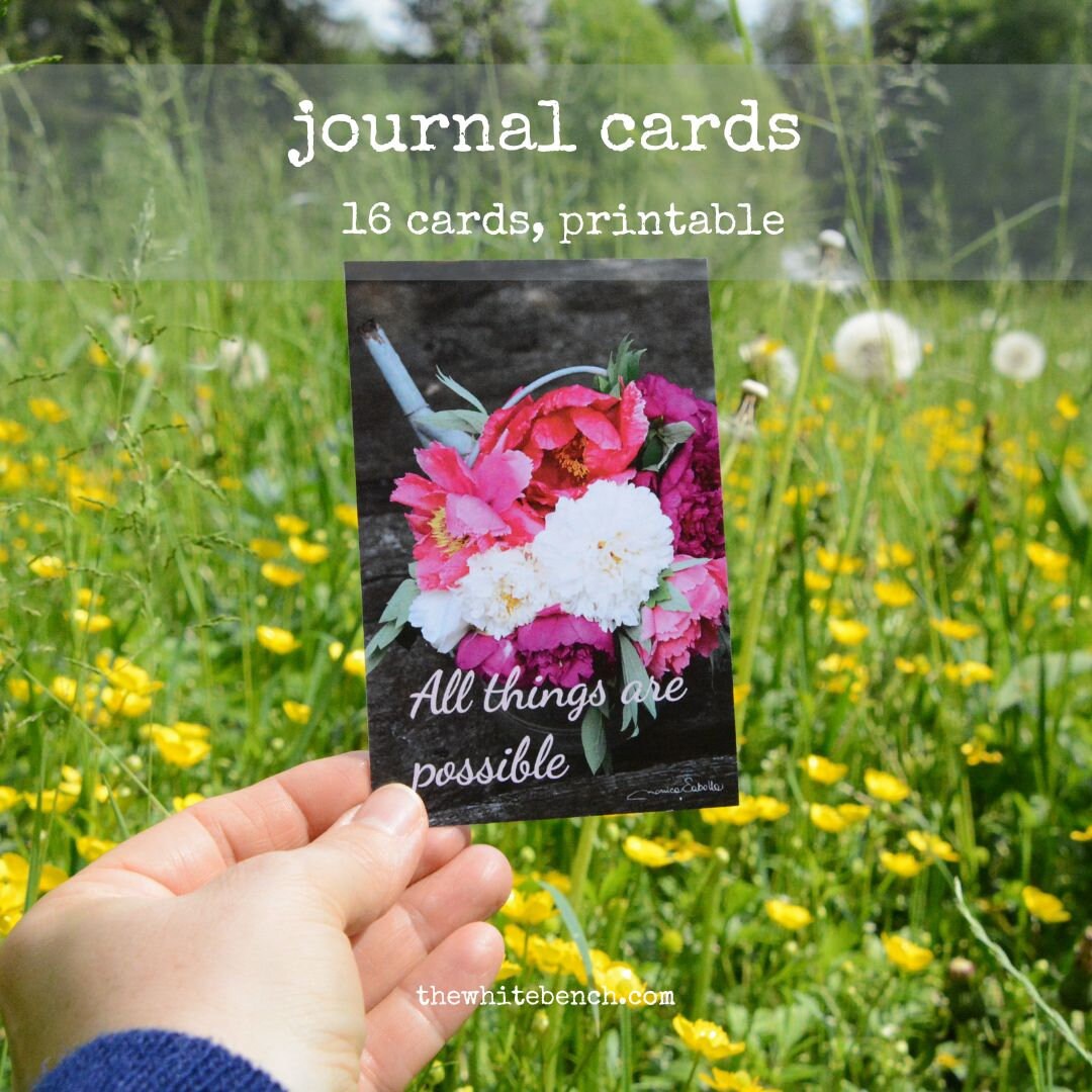 INSPIRATIONAL Journal Cards, Printable Journaling Cards, Daily ...