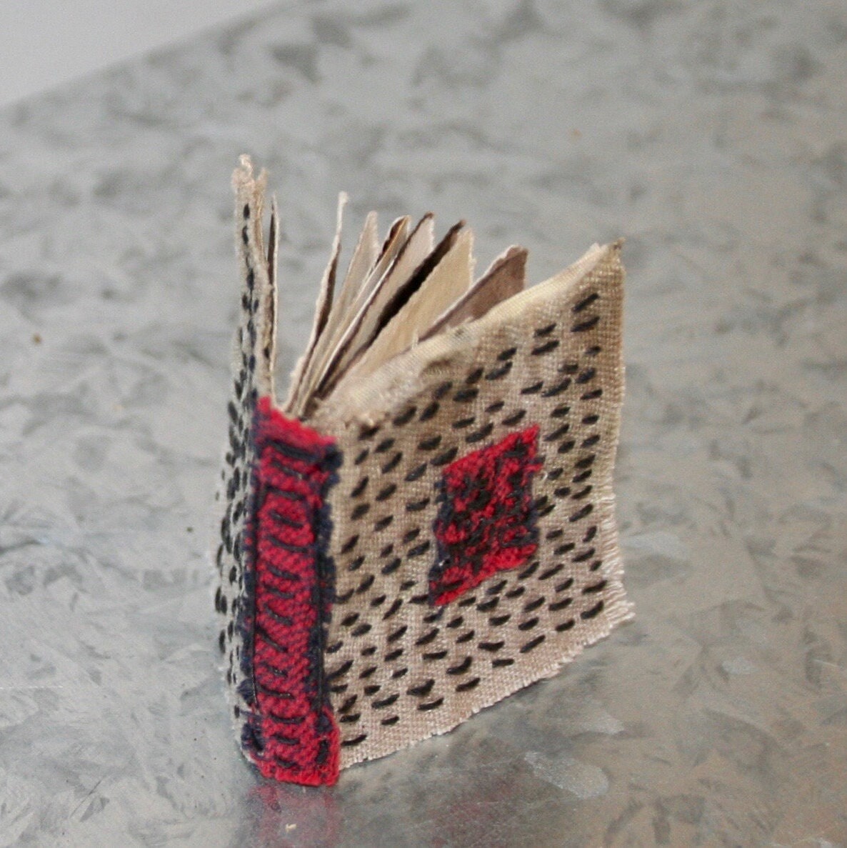 Beautiful Hand Stitched Book Art Book Eco Dyed Fabric Slow Stitched ...