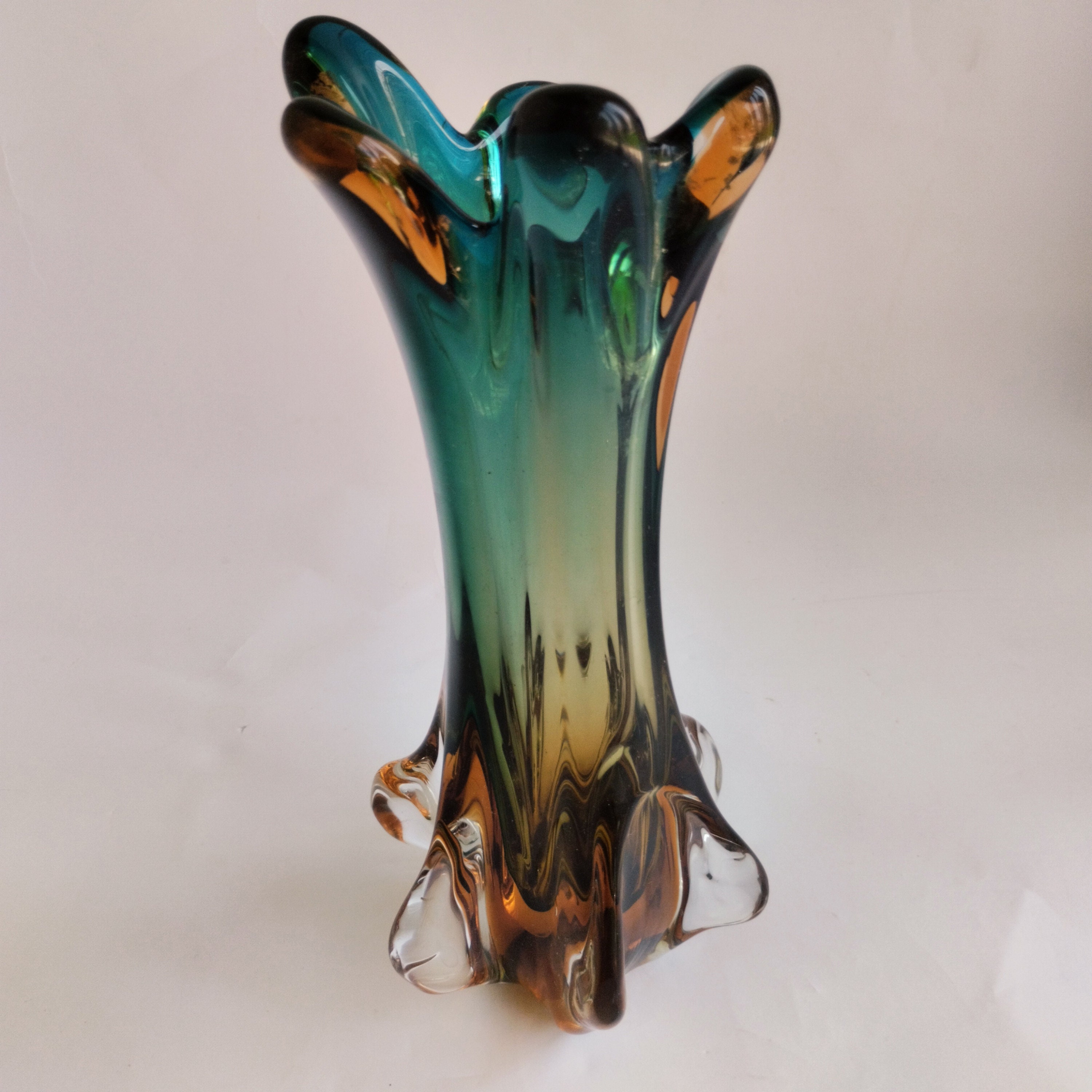 Murano Glass Vase, Lounge Style, Vintage 1960s - Etsy