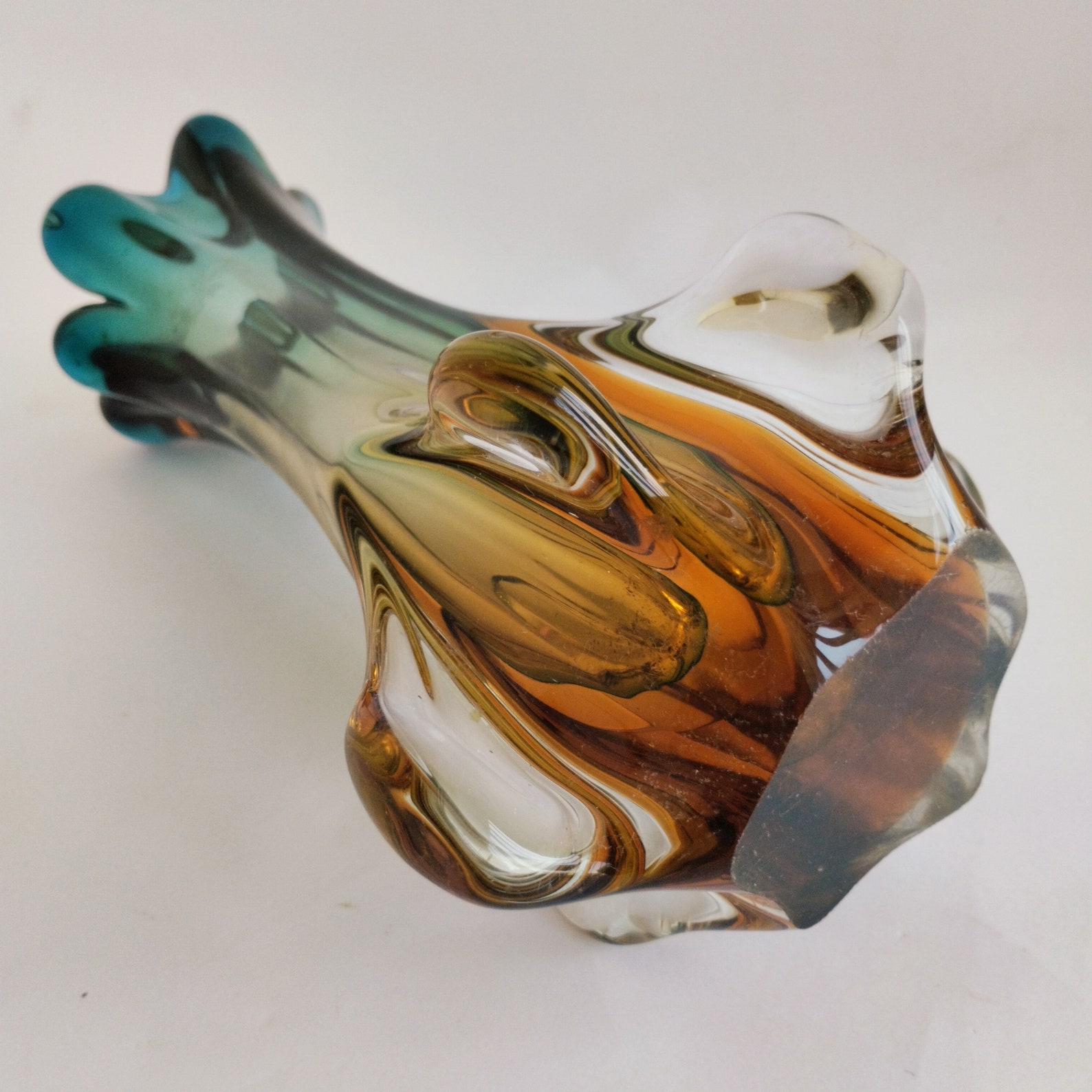 Murano Glass Vase, Lounge Style, Vintage 1960s - Etsy