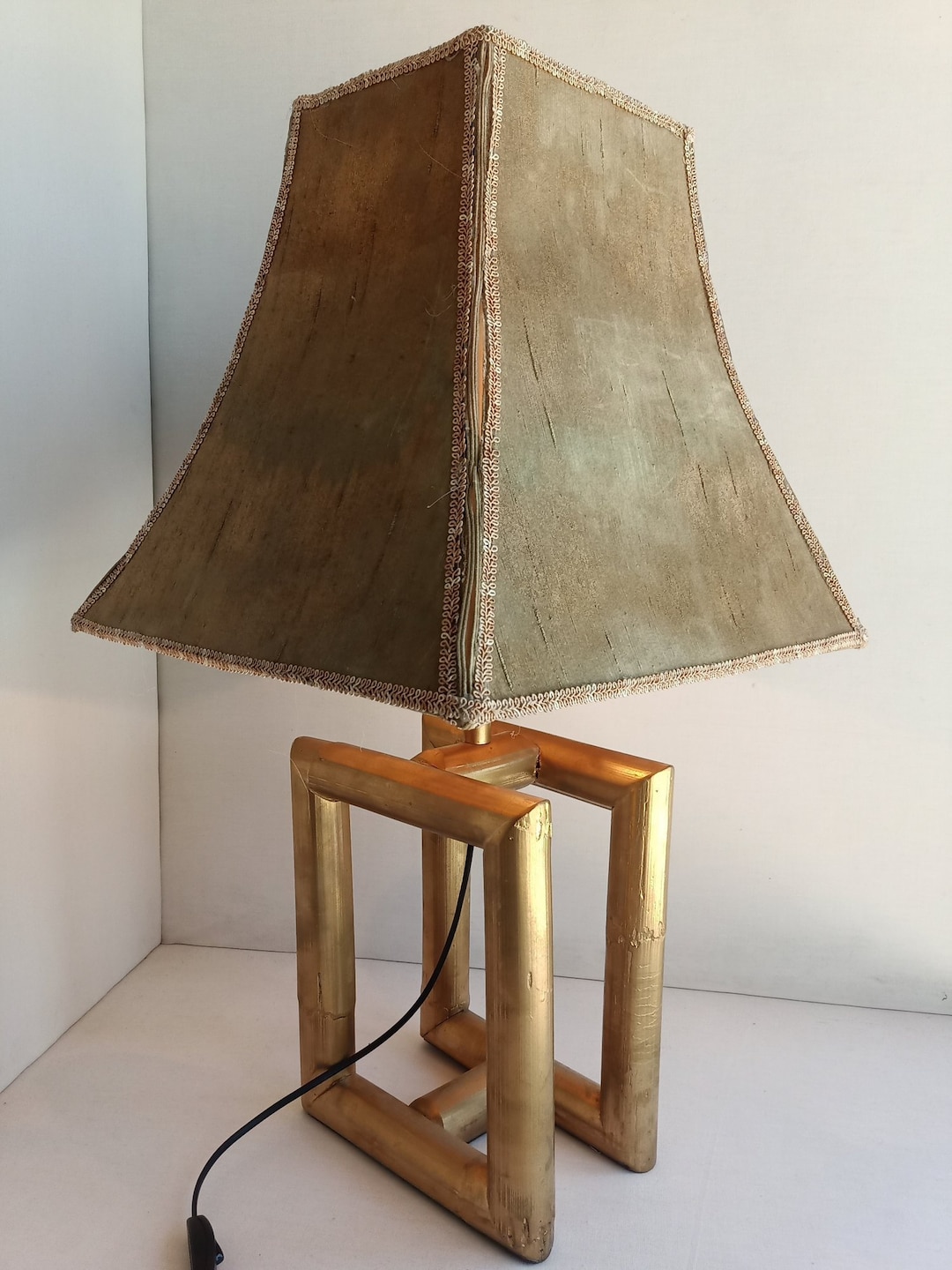 Vintage Italian Lounge Table Lamp, Lampshades (abat-jour) in Rattan ...