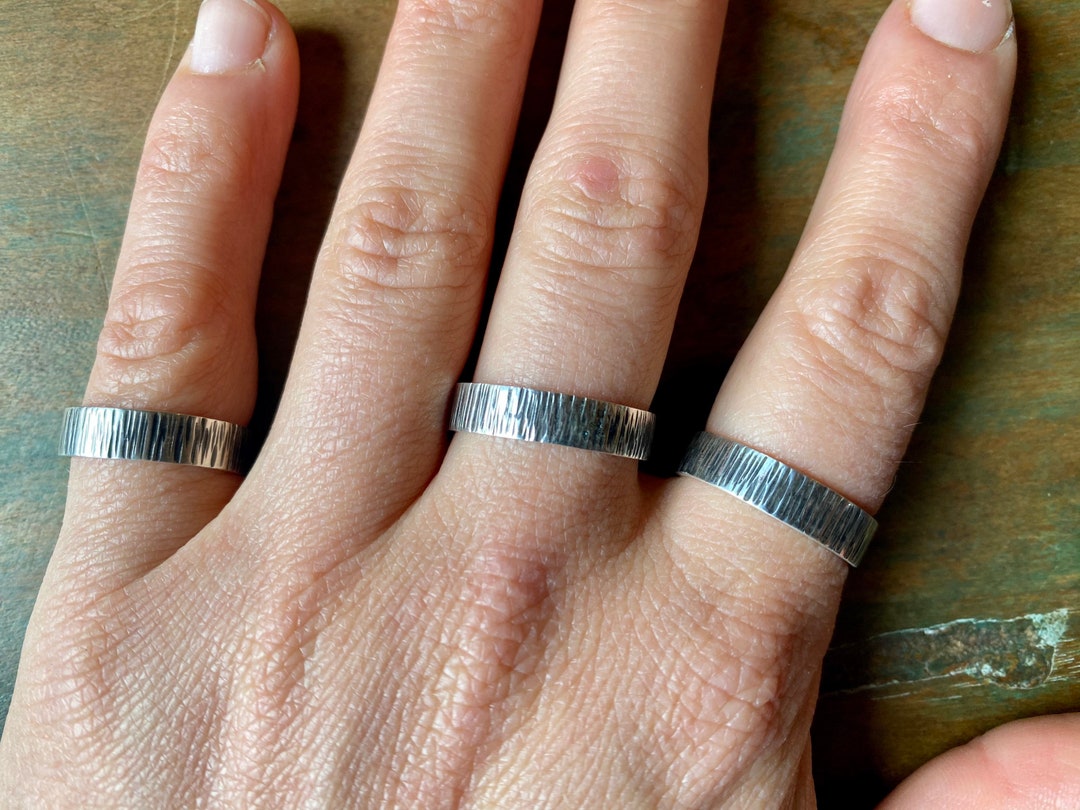 Forged Silver Rings - Etsy