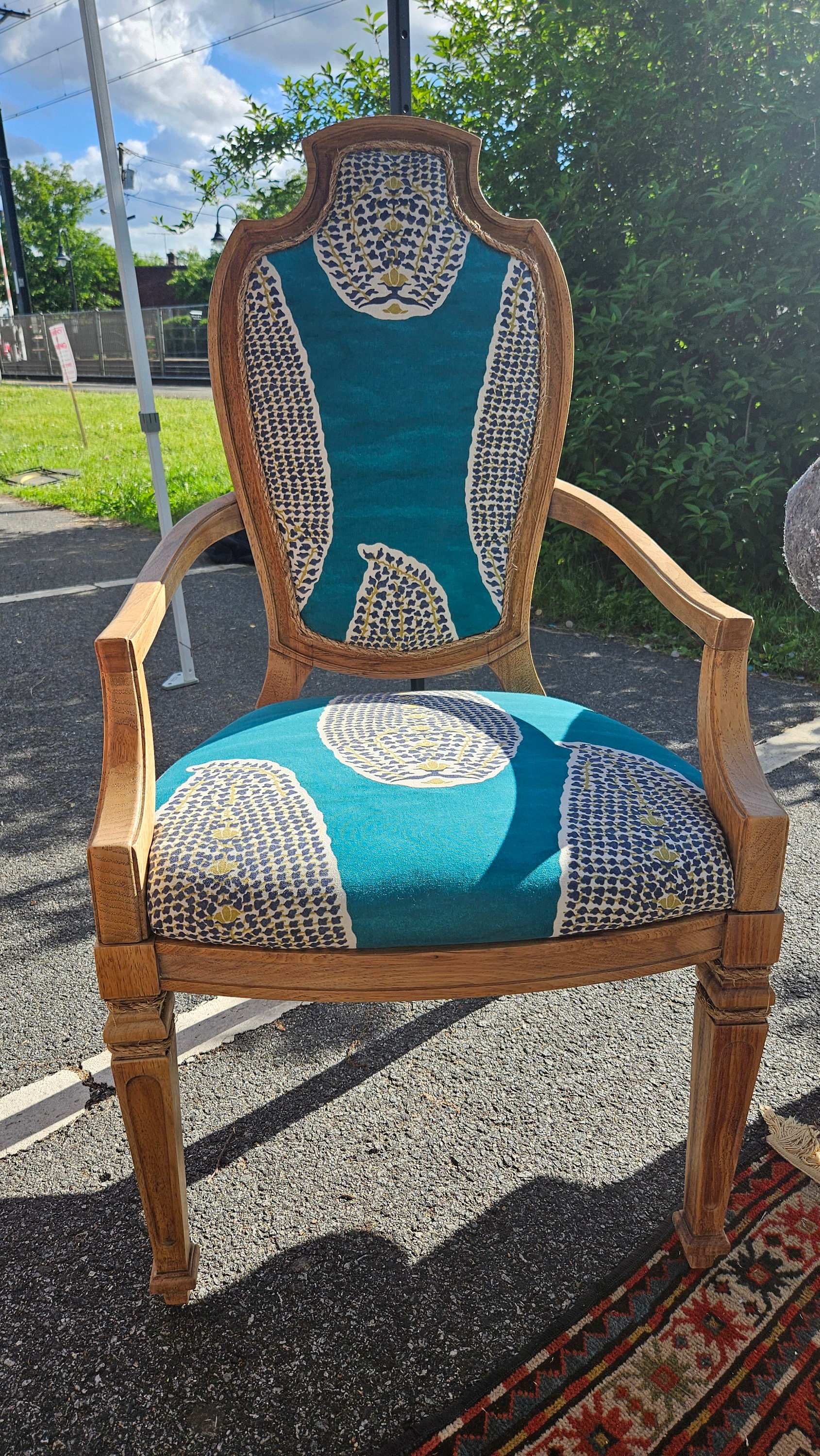 Italian Provincial Cain Back Chair - Etsy