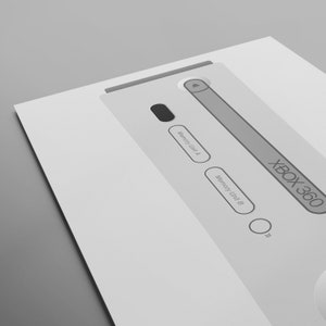XBOX 360 Poster Minimalist Wall Art, Video Game Poster, Retro Gaming ...