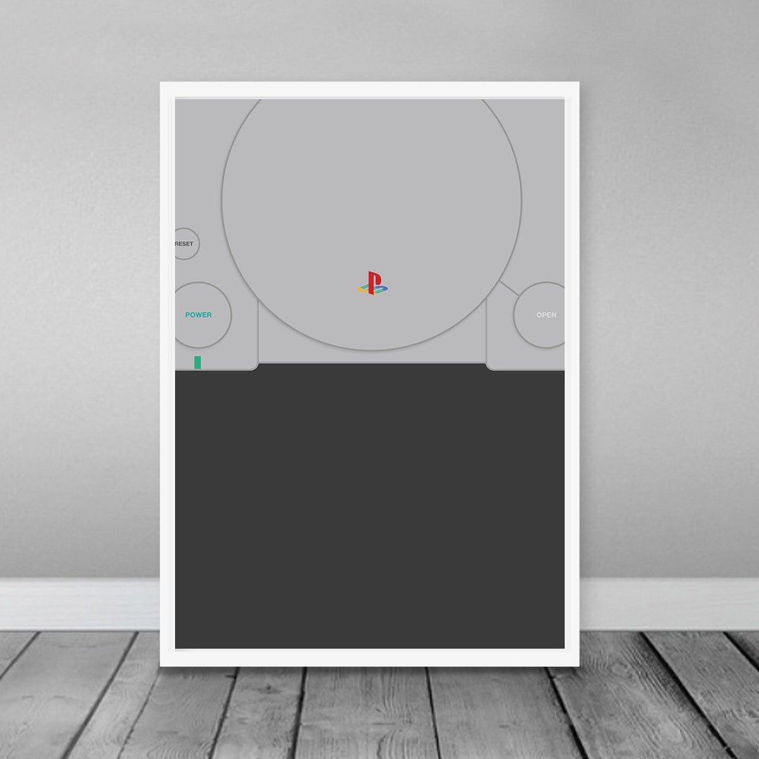 Playstation Console Poster | Digital Download | Playstation | Gaming ...