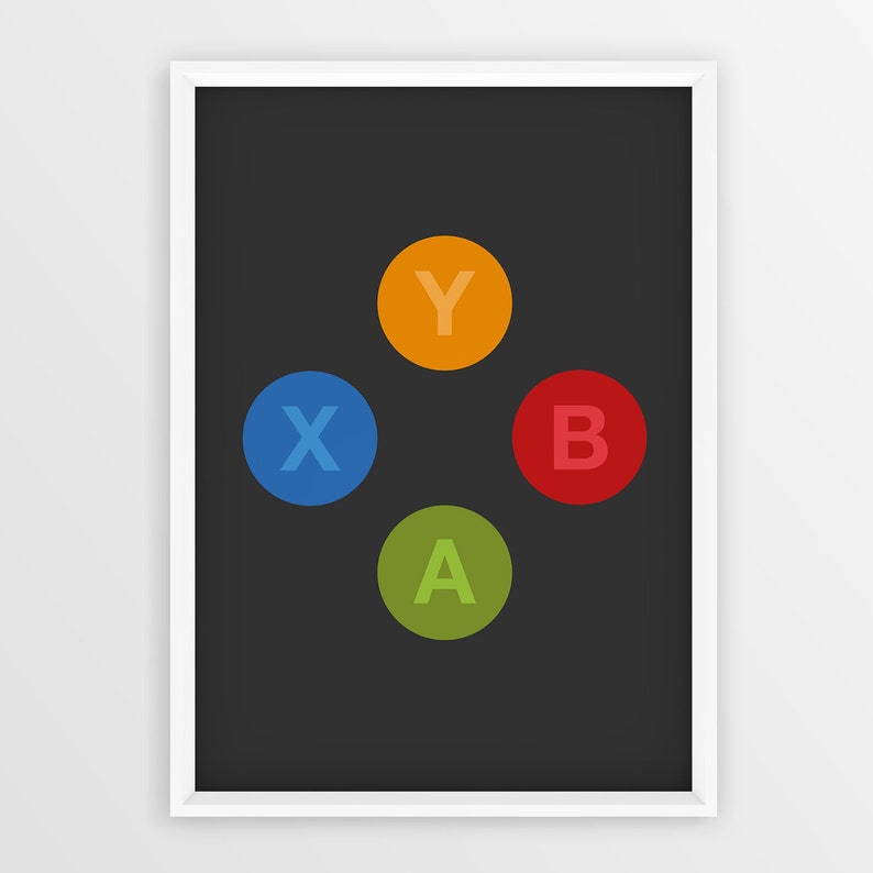 XBOX Controller Poster, XBOX 360 - Digital Download, Print - Etsy