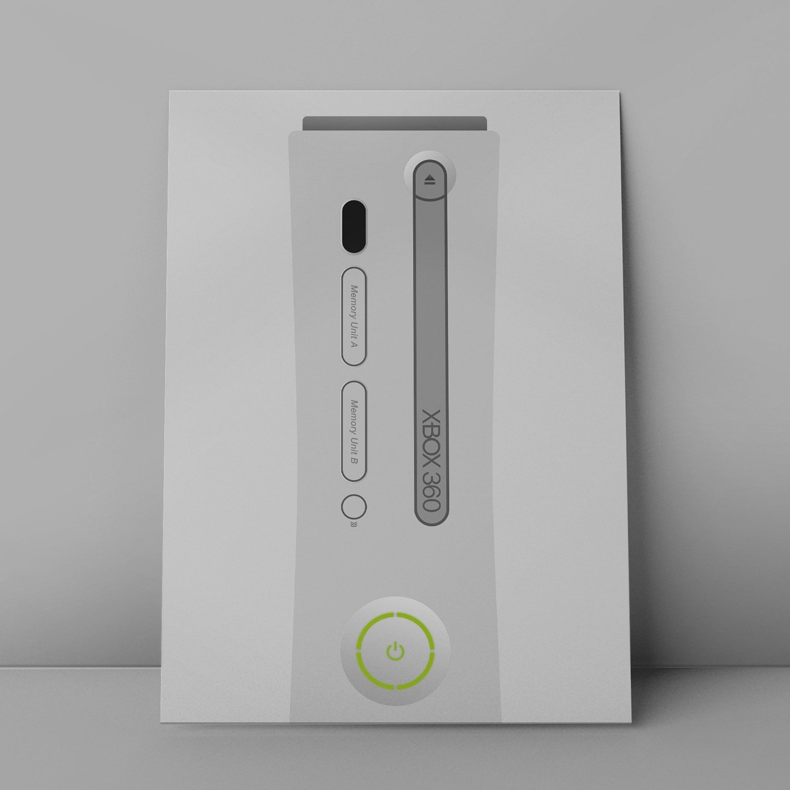 XBOX 360 Poster Minimalist Wall Art, Video Game Poster, Retro Gaming ...
