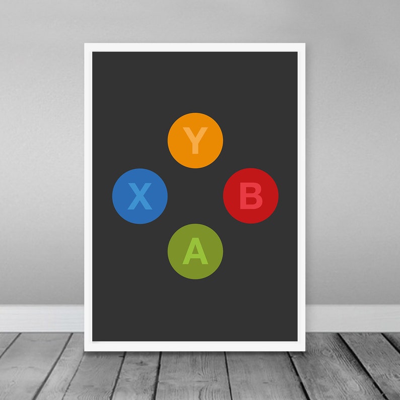 XBOX Controller Poster, XBOX 360 - Digital Download, Print - Etsy