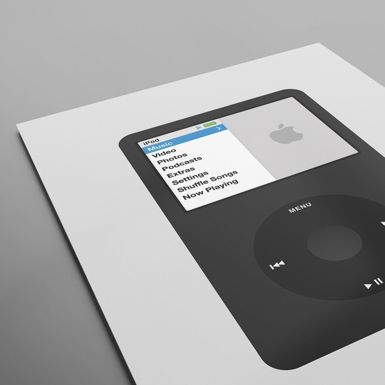 Apple Ipod Classic Poster Digital Download Apple Gaming Print Apple ...