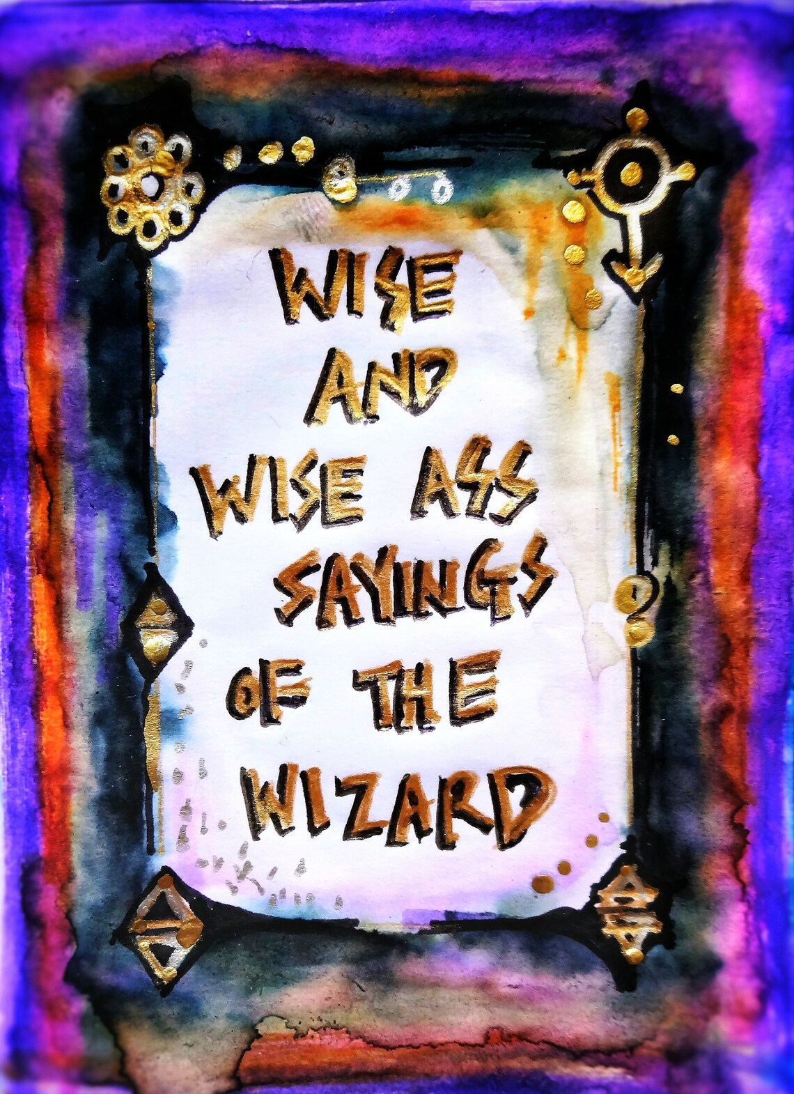 Wise and Wise Ass Sayings of the Wizard. Guidance Cards - Etsy