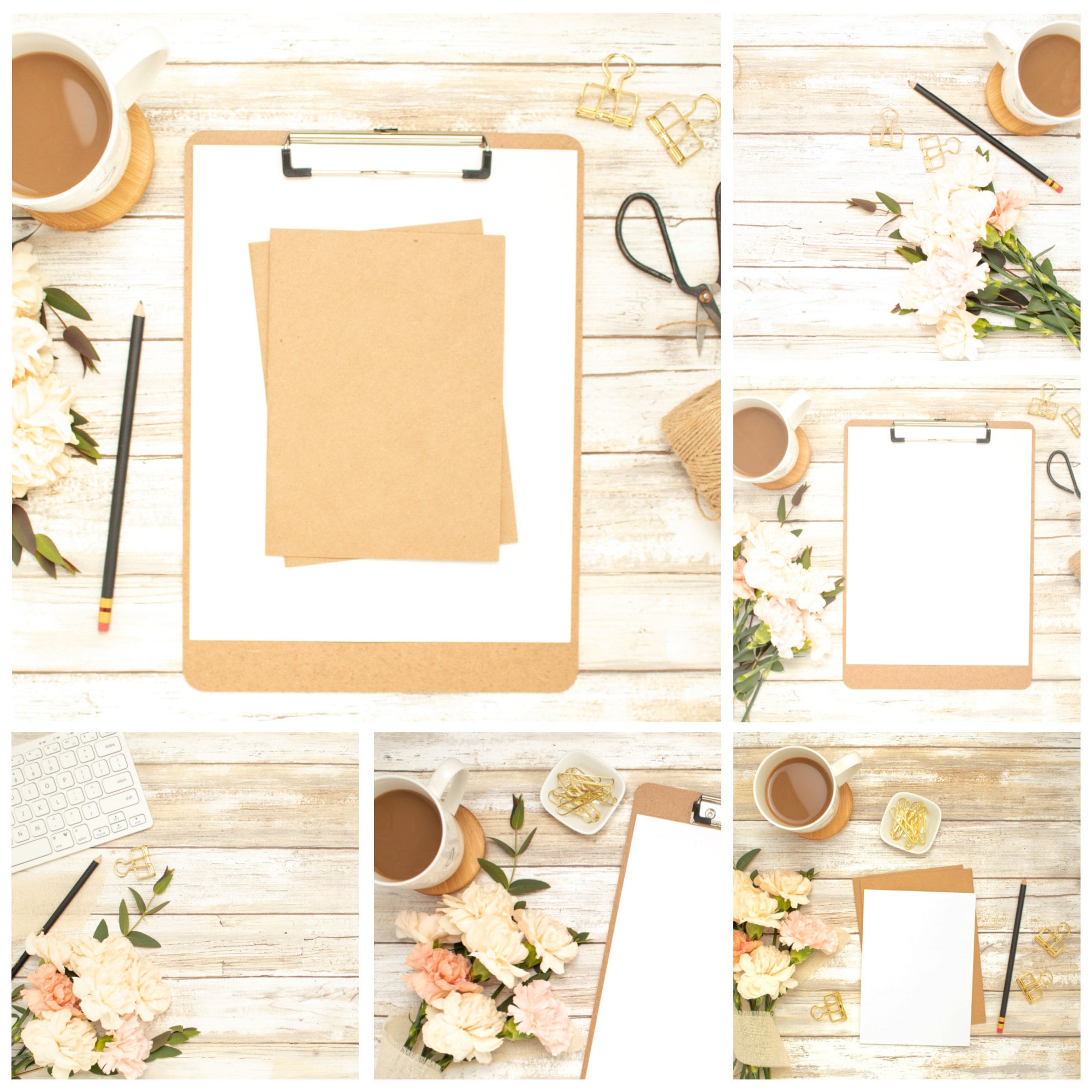 Neutral Mockup Bundle, 11 Digital Background Images, Card Mockup ...