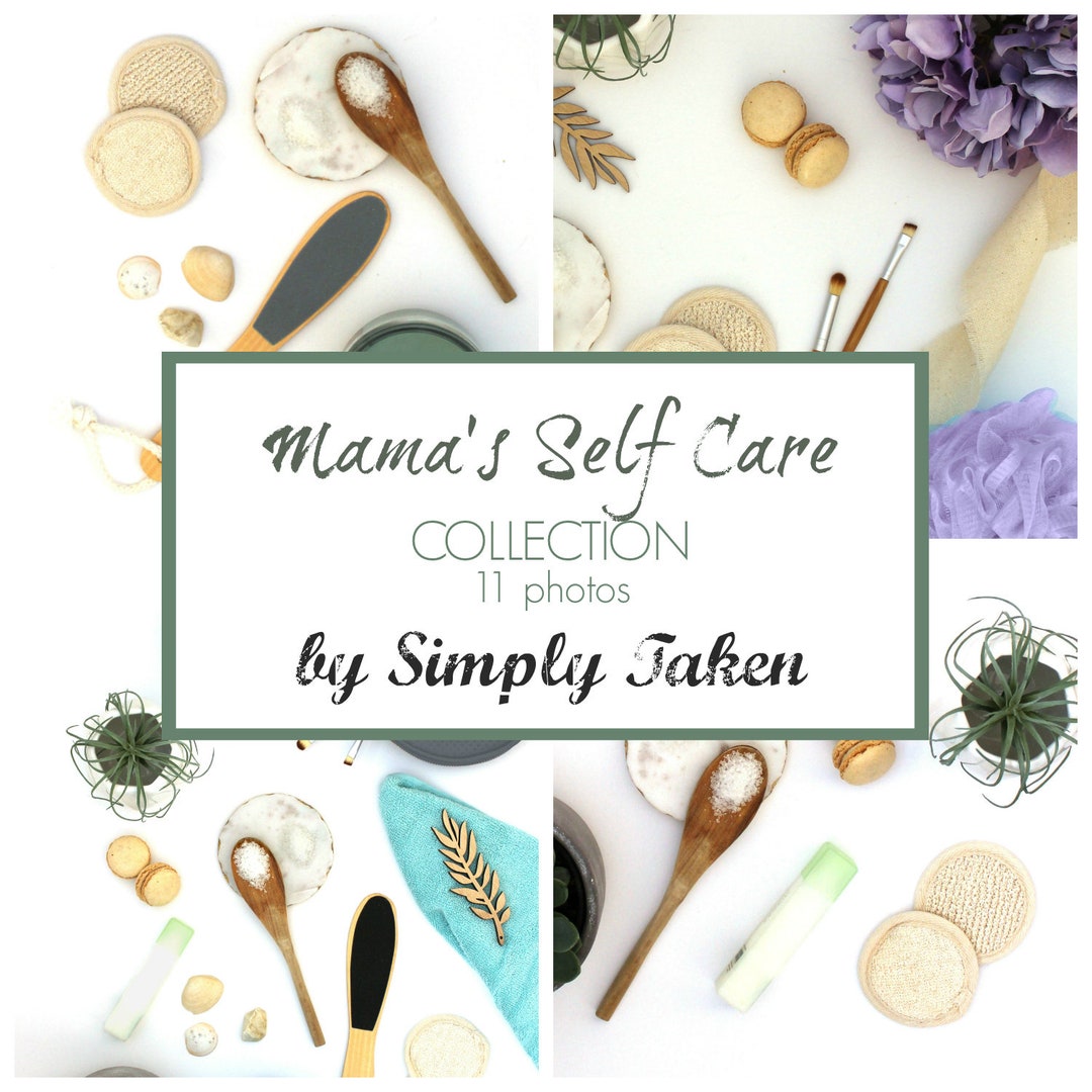 Self Care | Bundle of Flat Lay Images for Moms, Styled Stock Digital ...