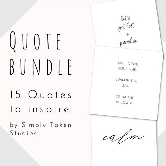 Inspirational Quotes Bundle Instant Download Social Media - Etsy