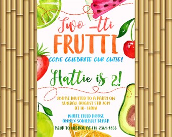 Fruit invitation | Etsy