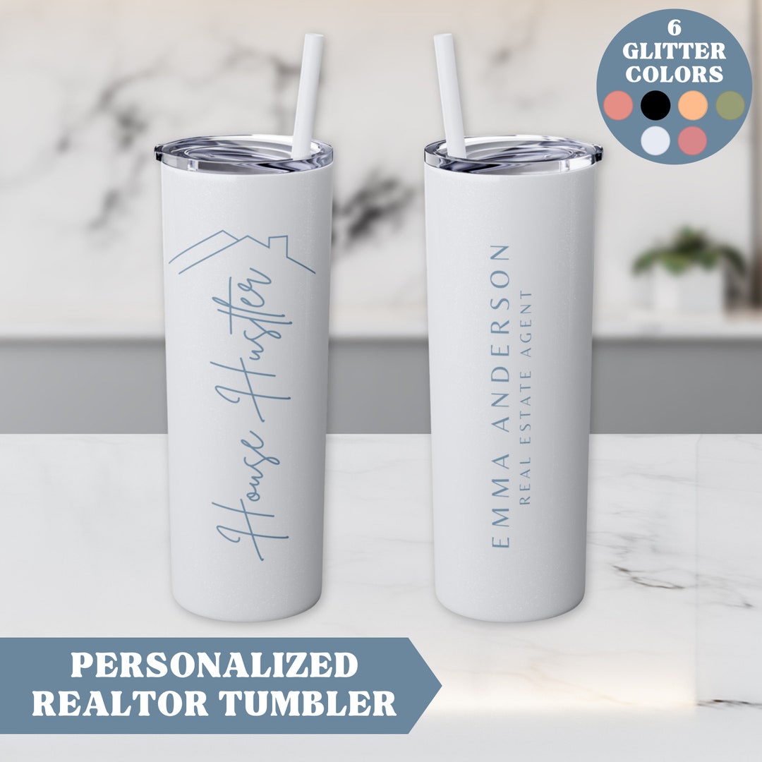 Personalized Realtor Tumbler, Custom Real Estate Tumbler, House Hustler ...