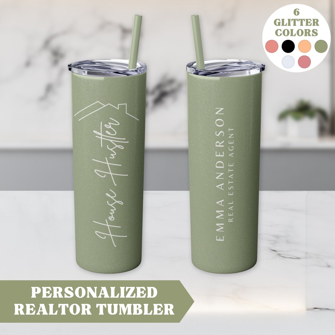 Personalized Realtor Tumbler, Custom Real Estate Tumbler, House Hustler ...