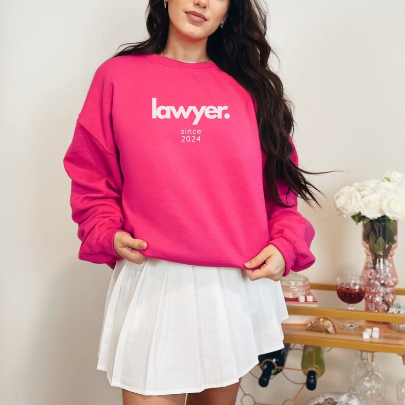 Personalized Lawyer Sweatshirt, Law Graduation Gift, Law School ...