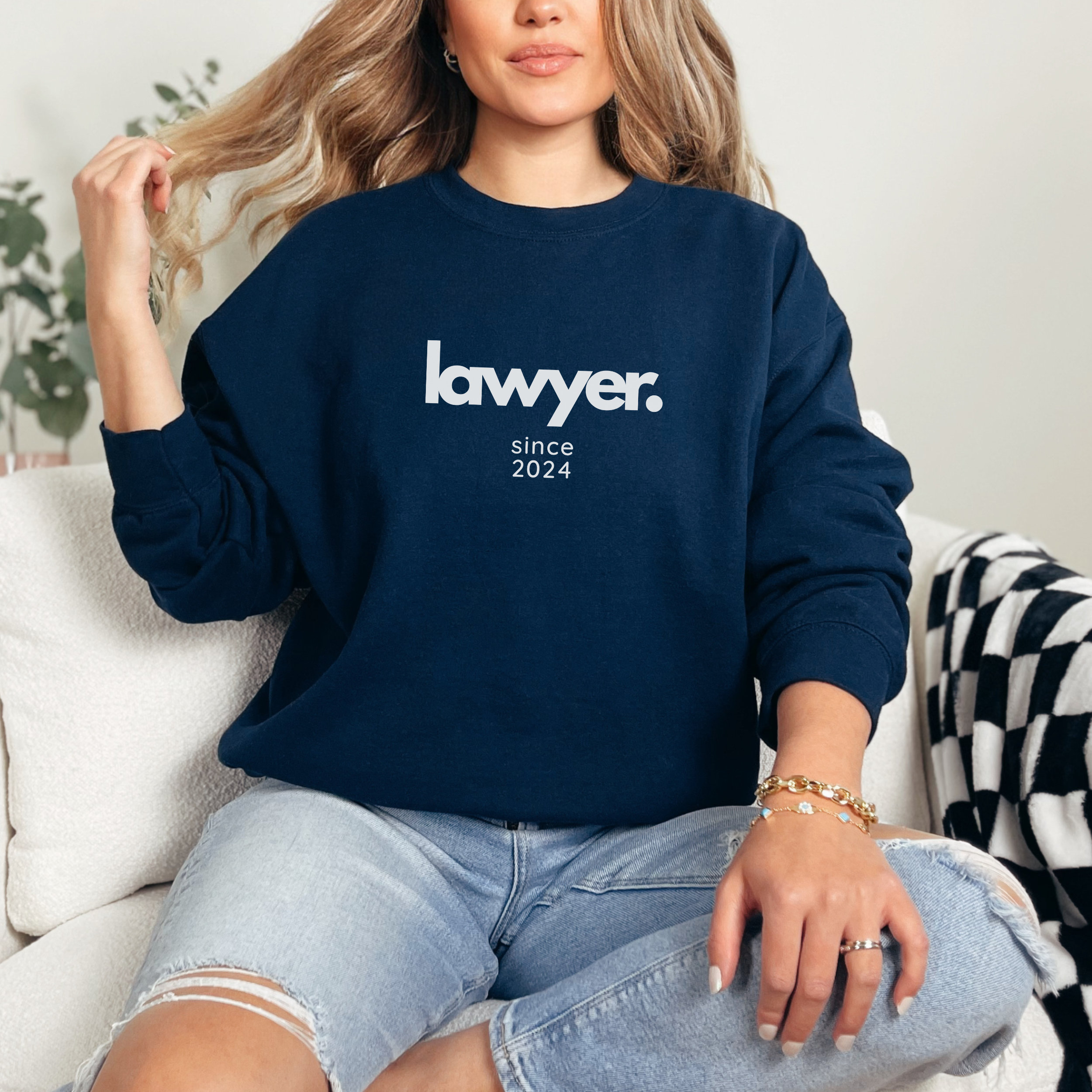 Personalized Lawyer Sweatshirt, Law Graduation Gift, Law School ...