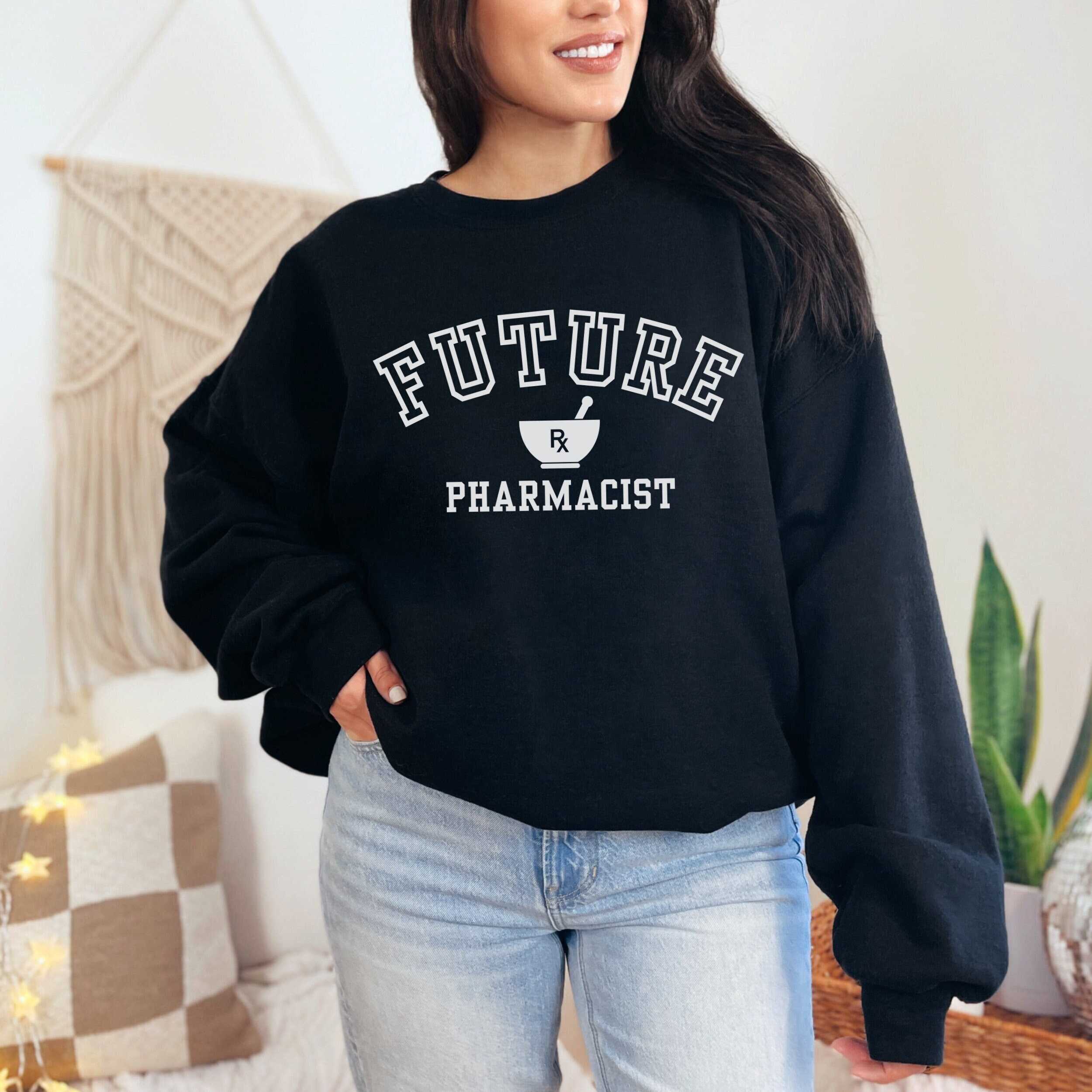Future Pharmacist Varsity Sweatshirt, Collegiate Student Pharmacist ...
