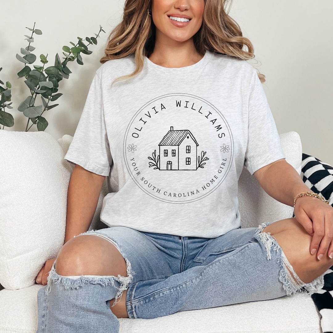 Personalized Real Estate Shirt, Custom State Realtor Tshirt, Home Girl ...