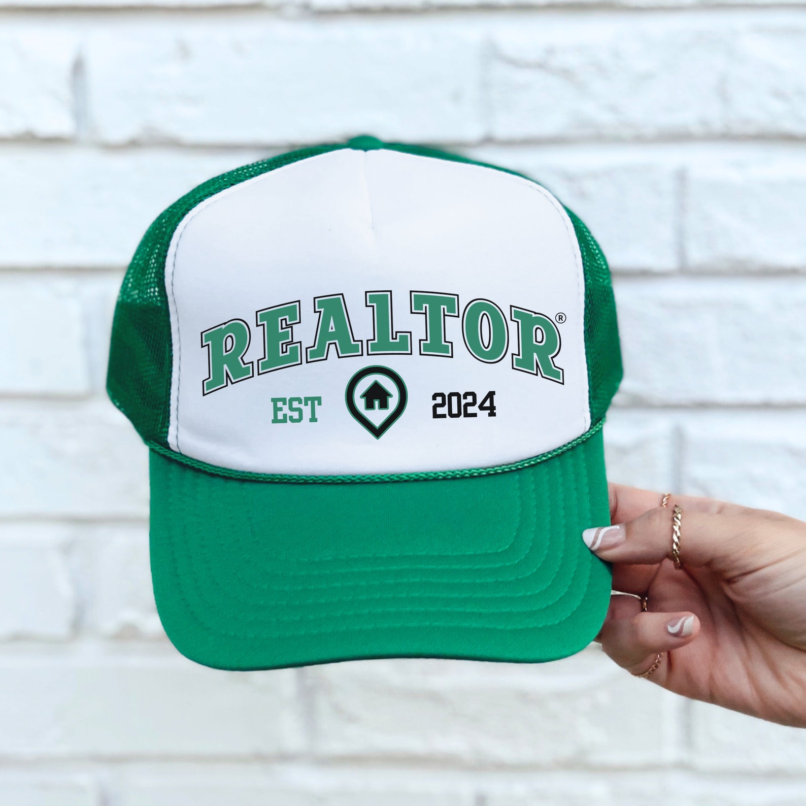 Custom Realtor Trucker Hat, Personalized Realtor Merch, Real Estate ...