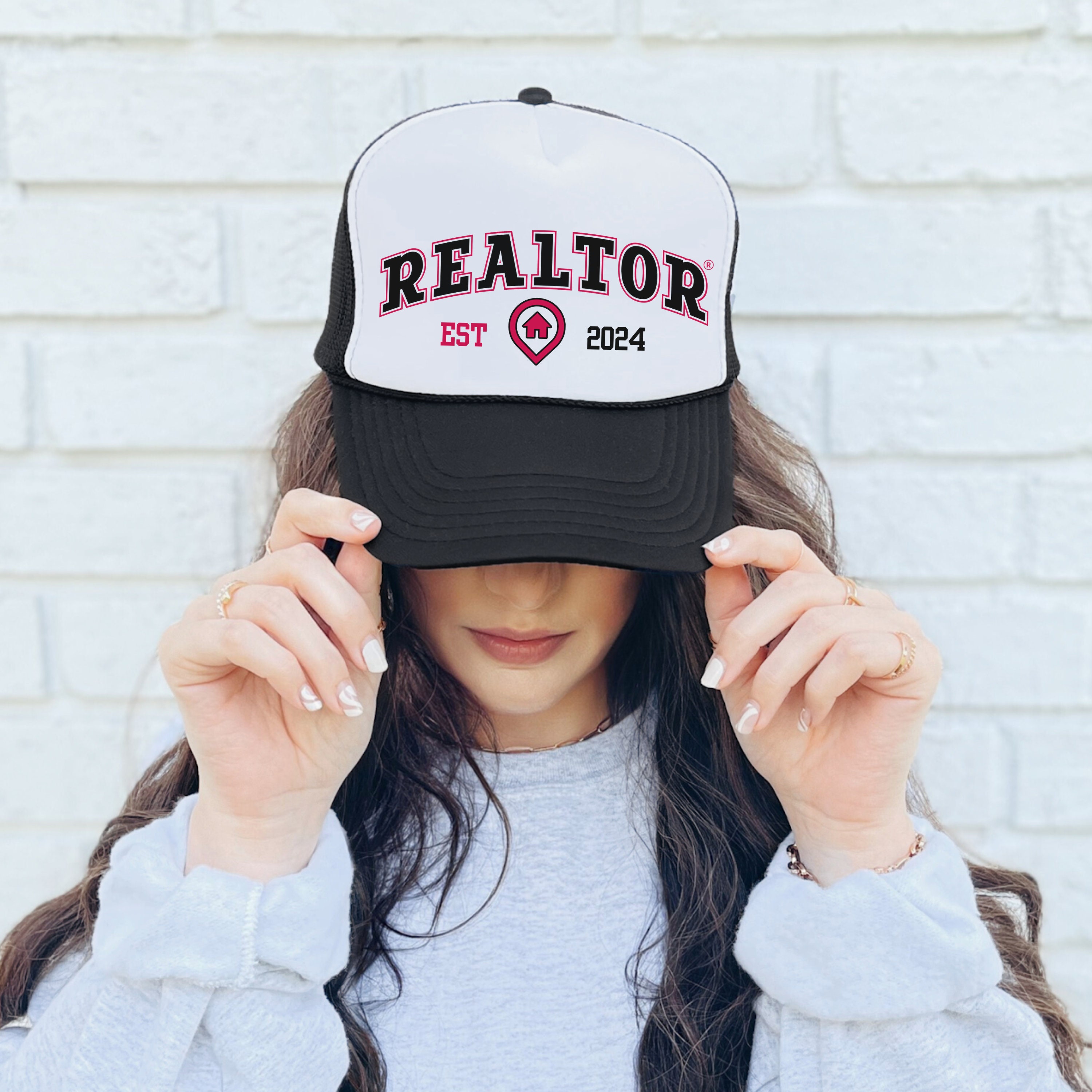 Custom Realtor Trucker Hat, Personalized Realtor Merch, Real Estate ...