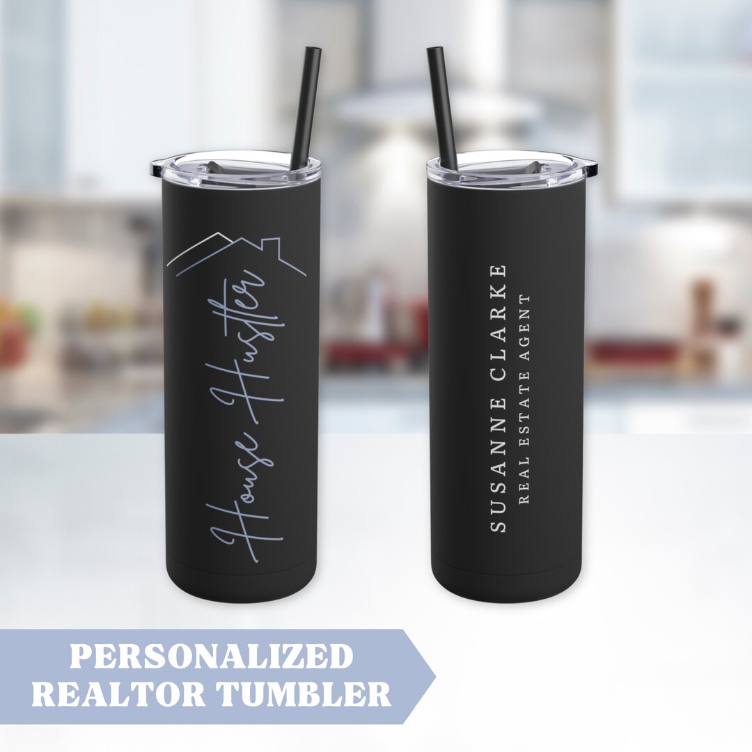Personalized Realtor Tumbler, Custom Realtor Appreciation Gift, House ...