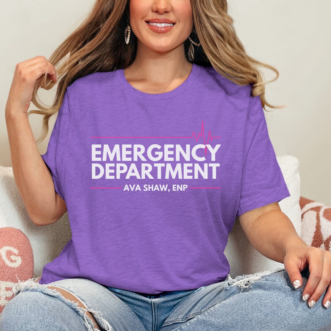Personalized Emergency Department Shirt, Emergency Medicine Physician ...