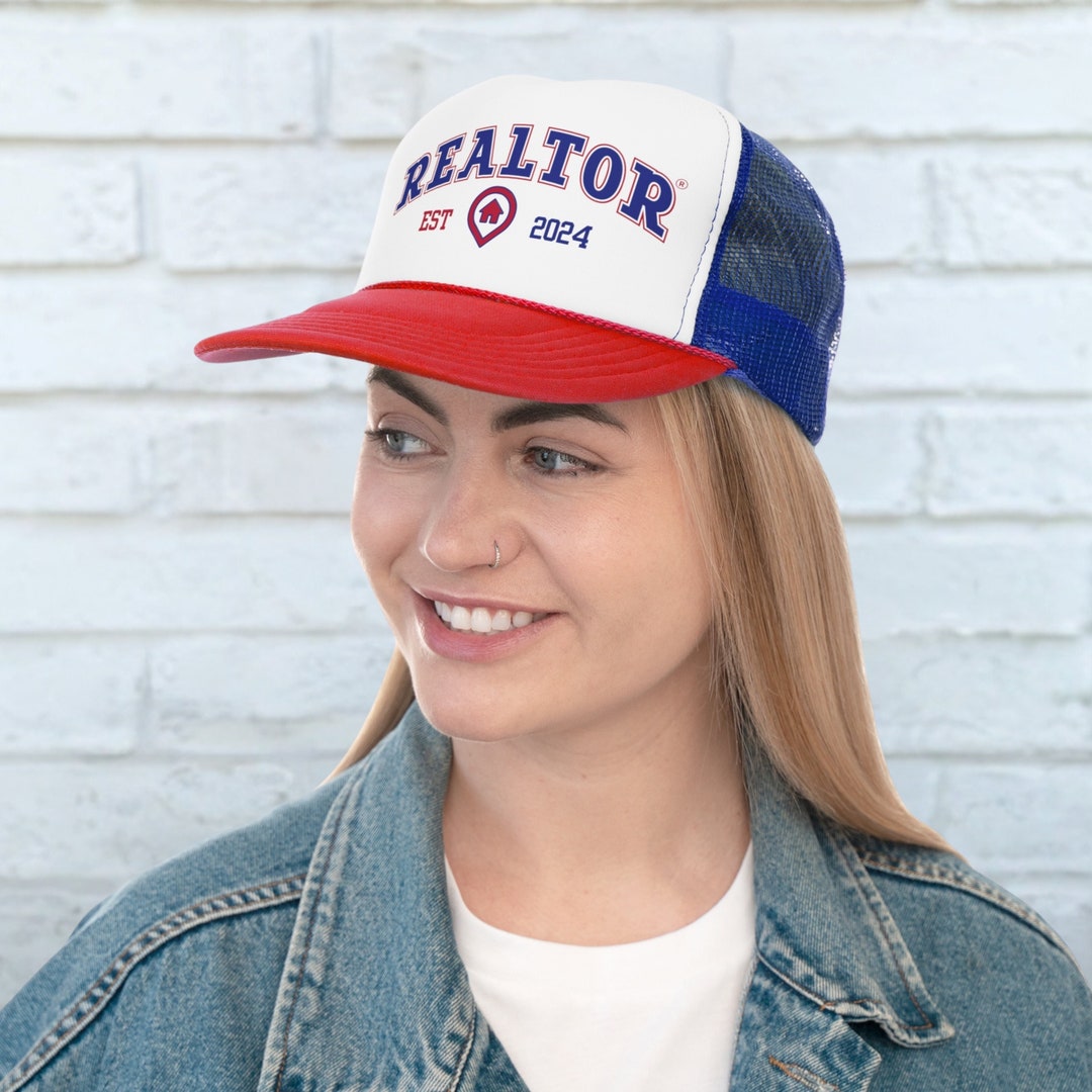 Custom Realtor Trucker Hat, Personalized Realtor Merch, Real Estate ...