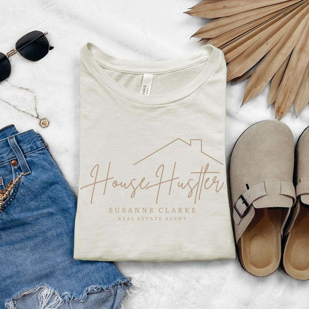 Personalized Real Estate Shirt, House Hustler Realtor Tshirt, Custom ...