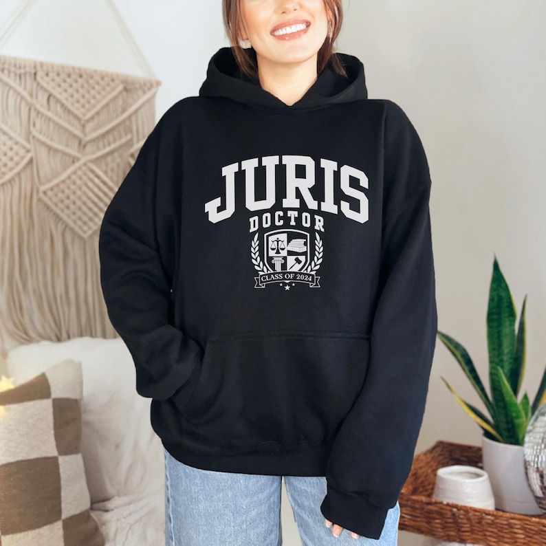Graduation Crest Lawyer Hoodie Sweatshirt, Law School Graduate Law ...