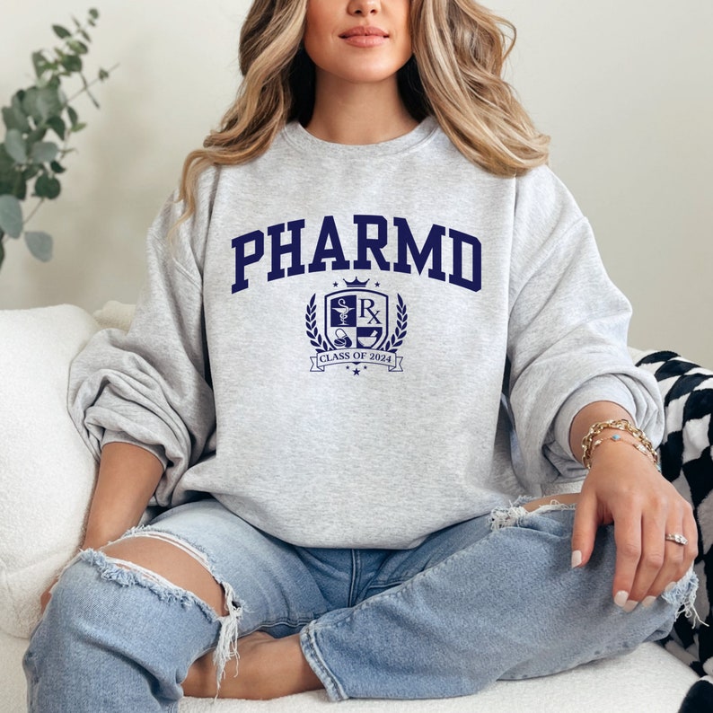 Personalized Varsity Pharmd Sweatshirt, Doctor of Pharmacy Graduation ...