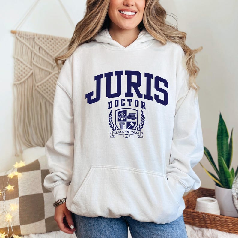 Graduation Crest Lawyer Hoodie Sweatshirt, Law School Graduate Law ...