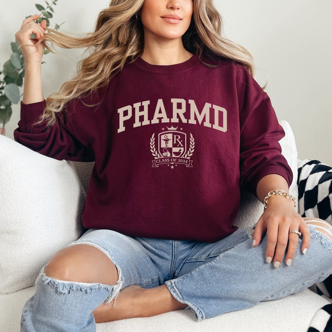 Personalized Varsity Pharmd Sweatshirt, Doctor of Pharmacy Graduation ...
