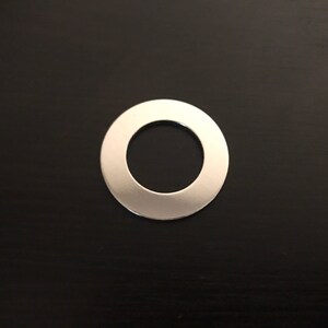 1 1/4" Washer With 3/4" Center Stamping Blanks, Polished Aluminum Blank ...