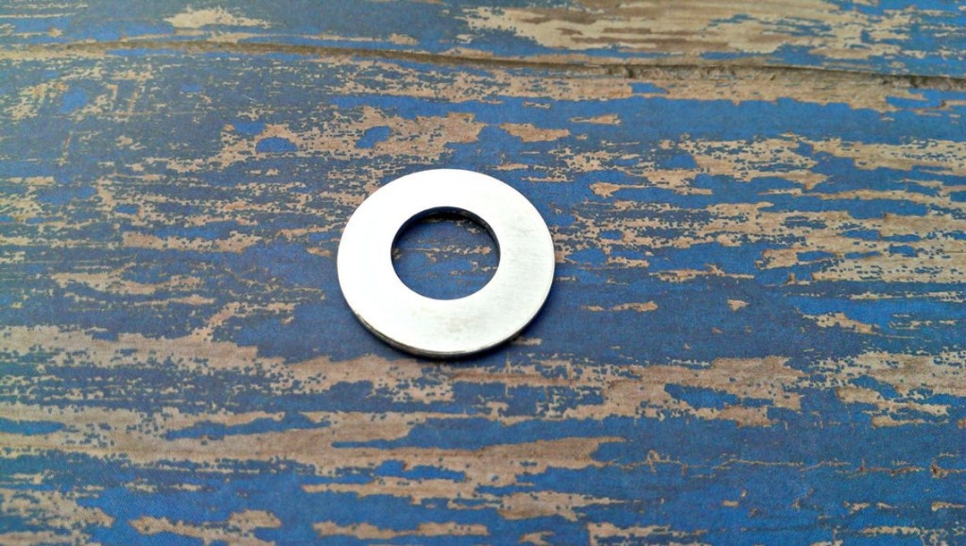 1" Washer With 1/2" Center Stamping Blanks, Polished Aluminum Blank ...