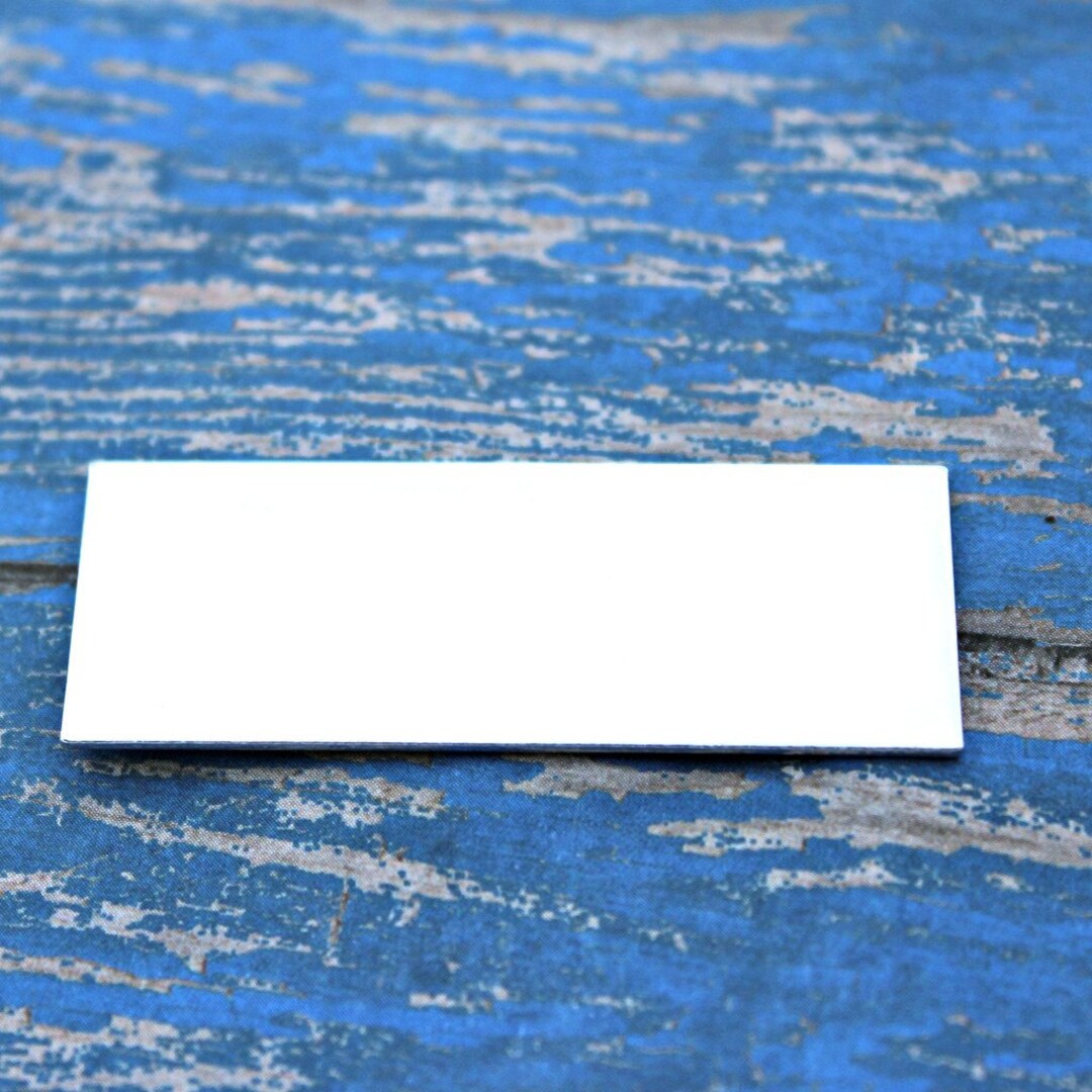 1" X 2" Rectangle Stamping Blanks, Raw Aluminum Blanks, Hand Punched ...
