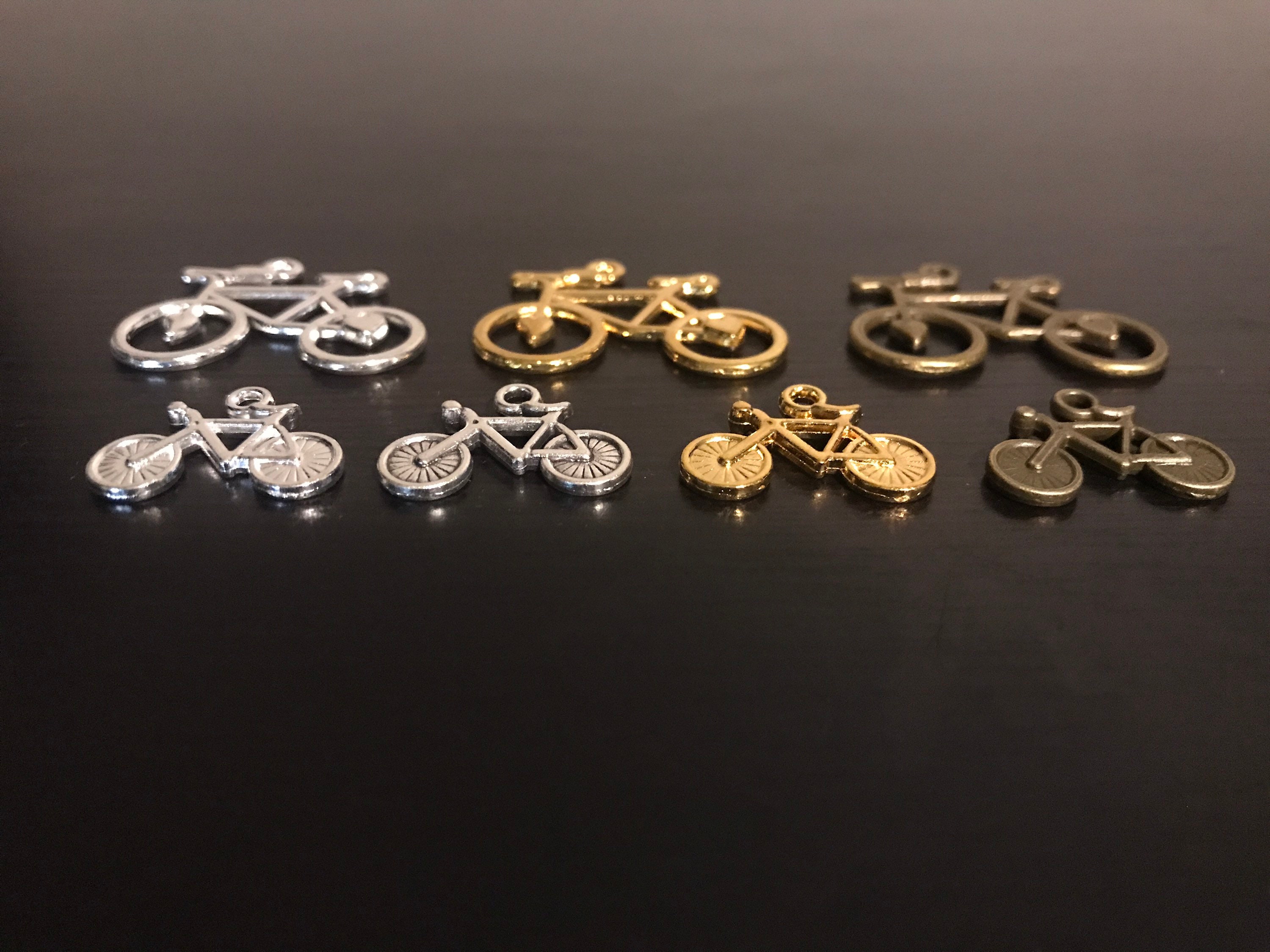 Bicycle Charm Charms and Pendants Bicycle Pendant Silver | Etsy