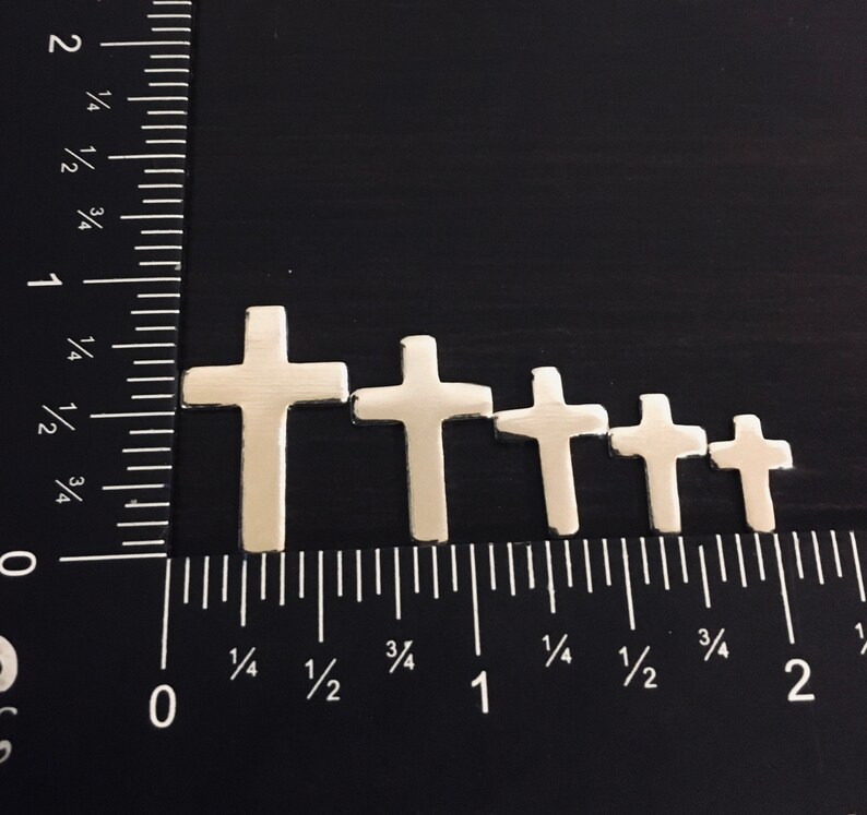 1/2 Cross Stamping Blank Polished Aluminum Blank Cross - Etsy