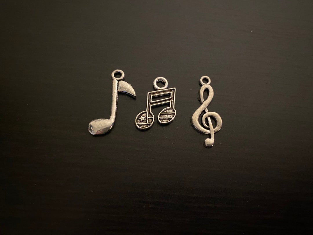 Music Note Charm, Charms and Pendants, Music Pendant, Treble Clef Charm ...