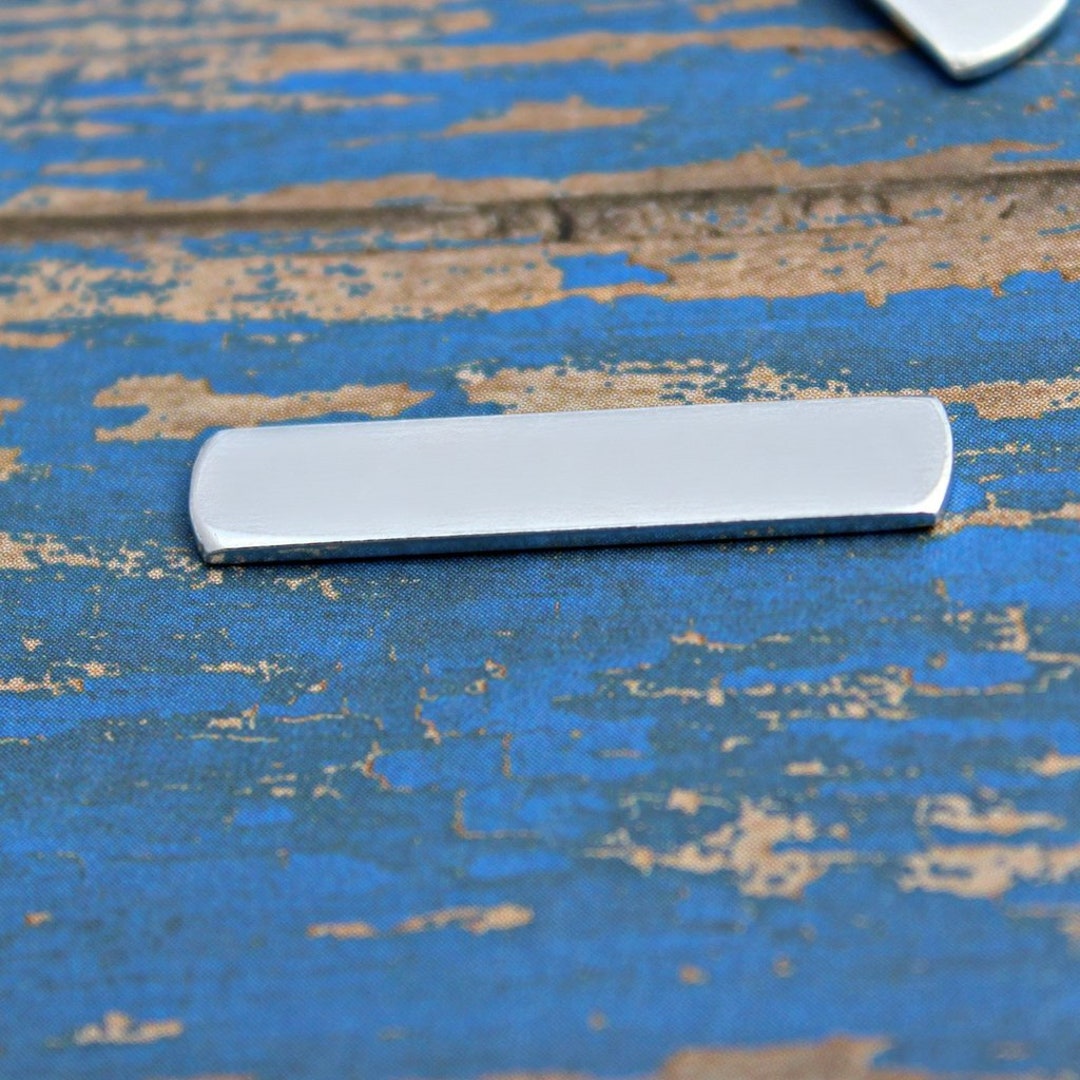 1/4" X 1 1/2" Tag Blanks, Rectangle With Rounded End Stamping Blanks ...