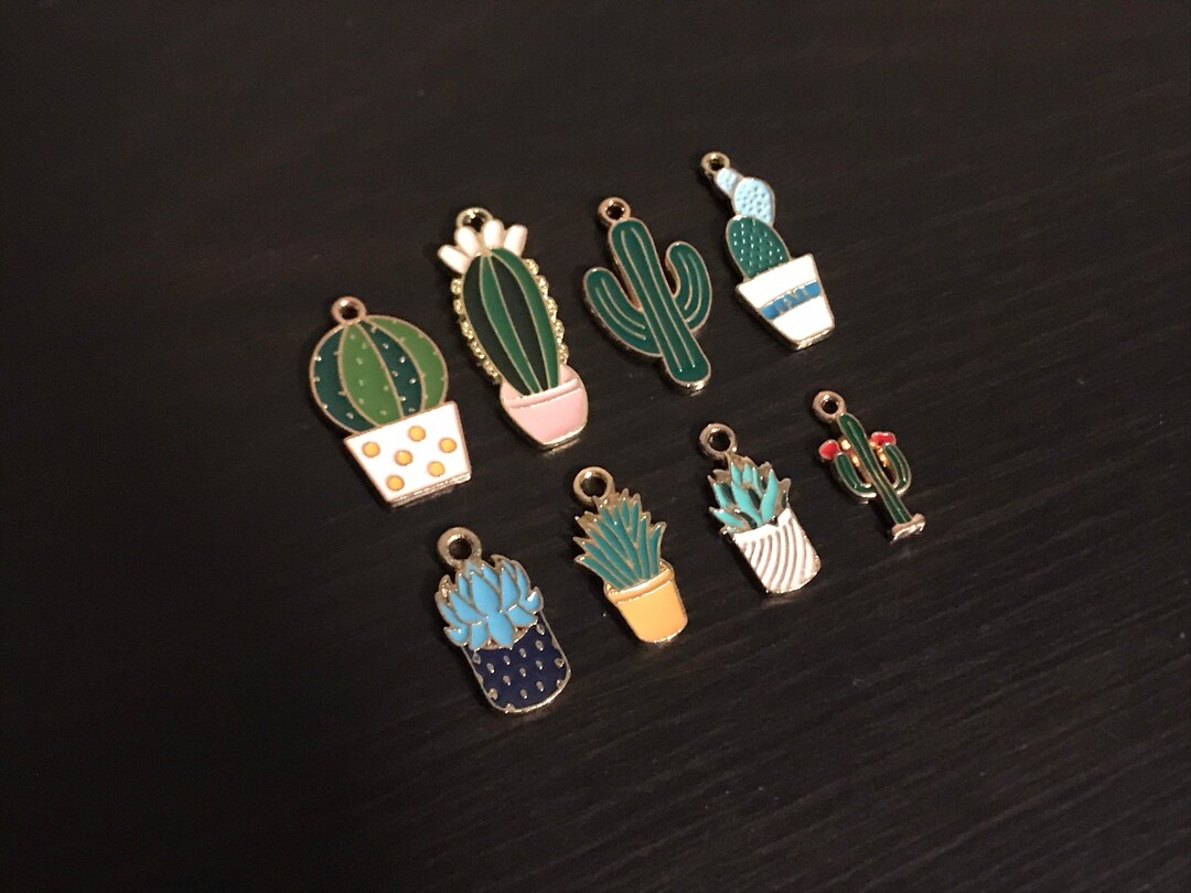 Cactus Charm, Charms and Pendants, Cactus Pendant, Plant Charm, Saguaro ...