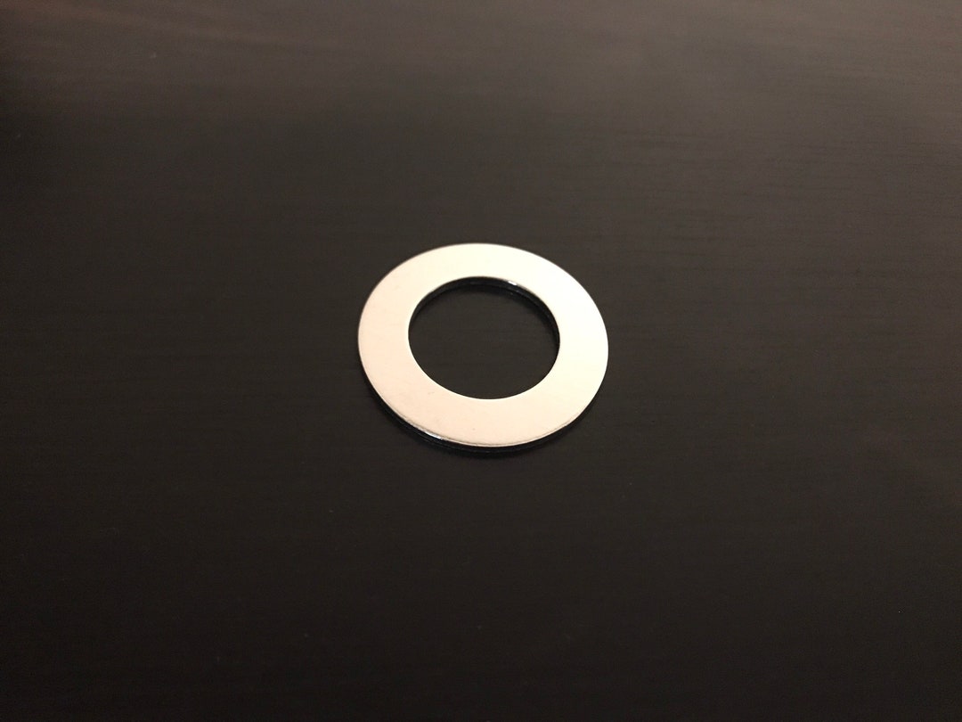 1 1/4" Washer With 3/4" Center Stamping Blanks, Polished Aluminum Blank ...