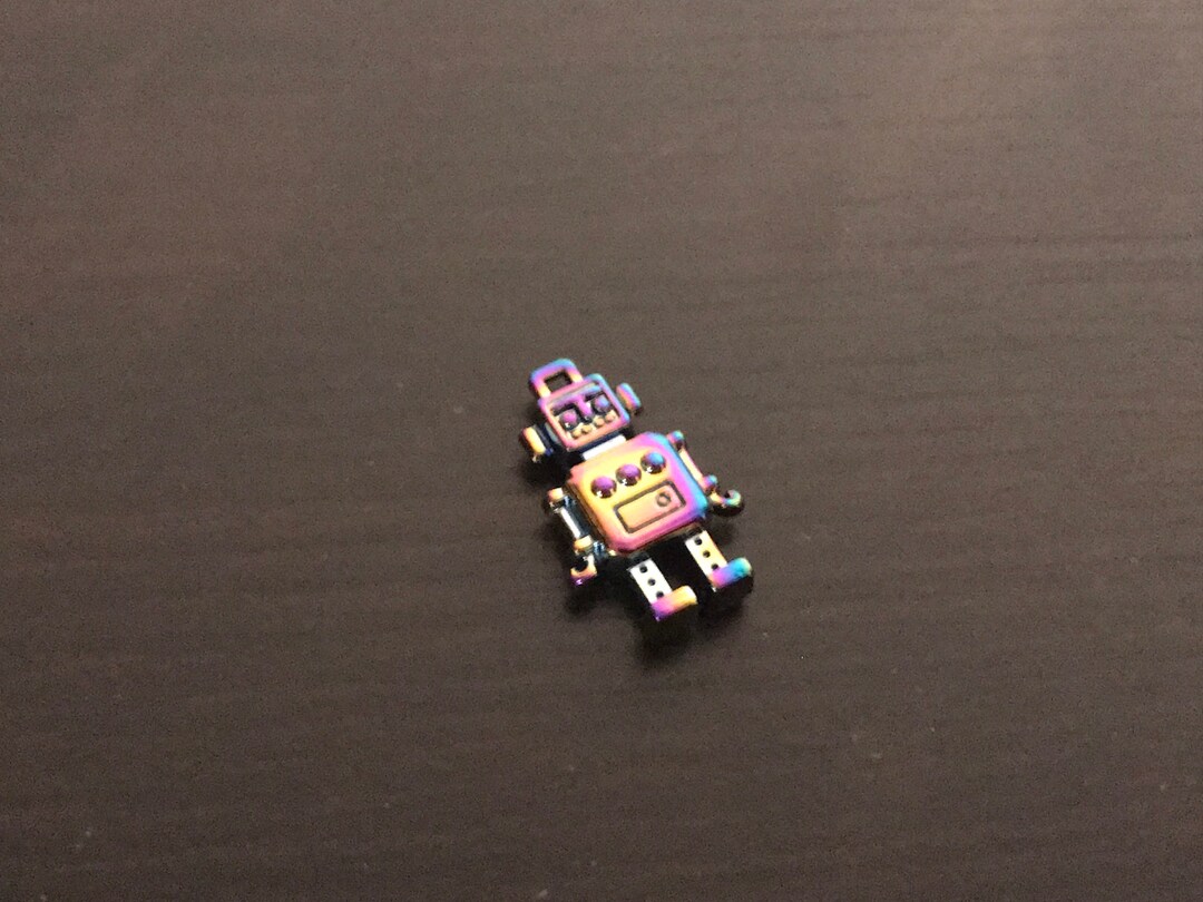 Robot Charm, Charms and Pendants, Robots Pendant, Rainbow Charm, Unique ...