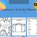Summer Activity Sheets | Instant Download | Coloring Sheets | Printable ...
