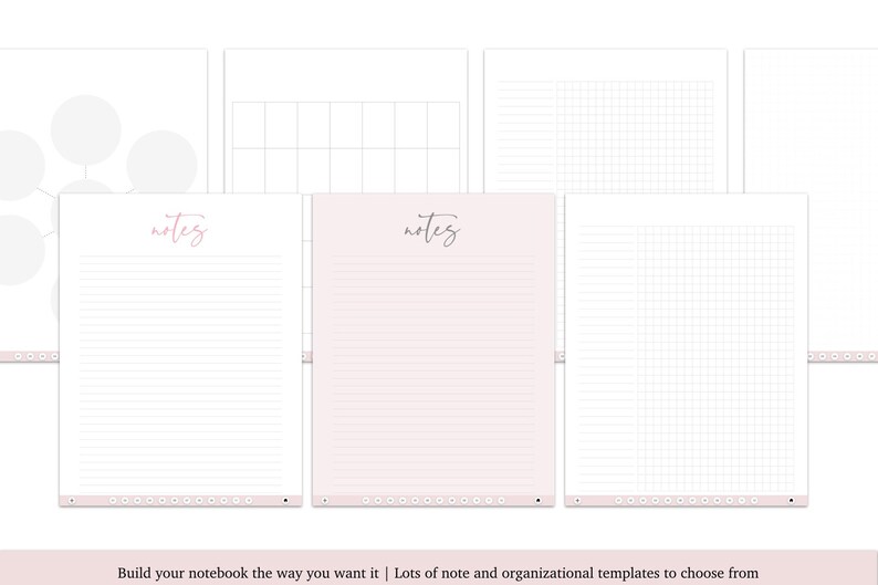 Pink Academic Notebook by Luxbook , Digital Notebook, Student Notebook ...