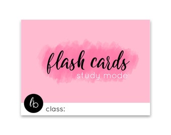 50 Digital Flash Cards, Digital Study Cards for Goodnotes, Digital ...