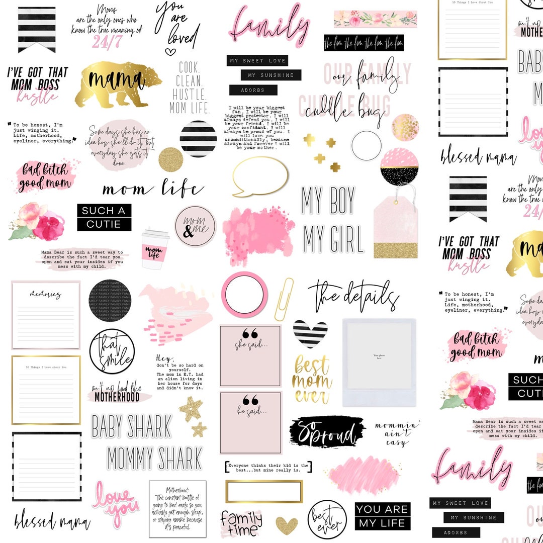The Mom Life Collection by Luxbook, Digital Planner Stickers, Goodnotes ...