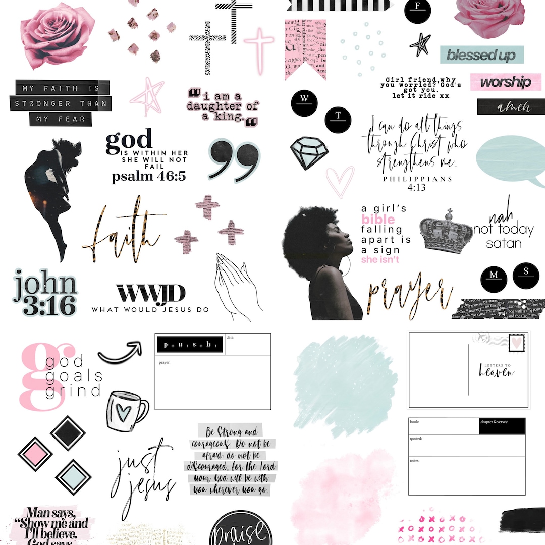The Faith Collection, Digital Planning Stickers, Christian Stickers ...