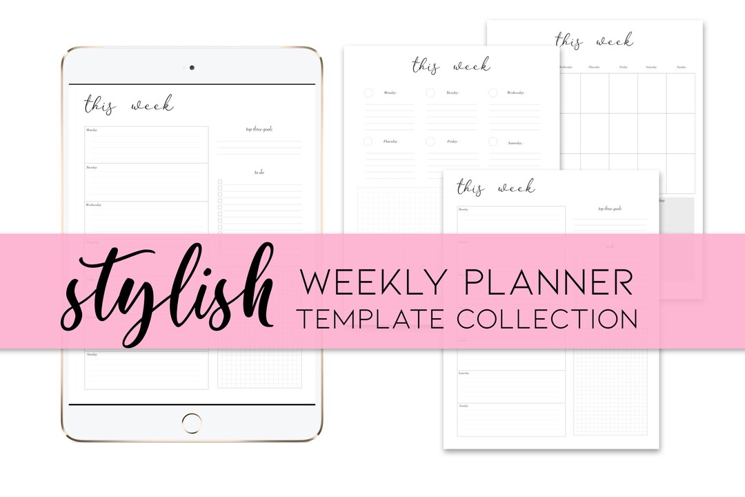 Weekly Digital Planner Templates/inserts by Luxbook, Goodnotes ...